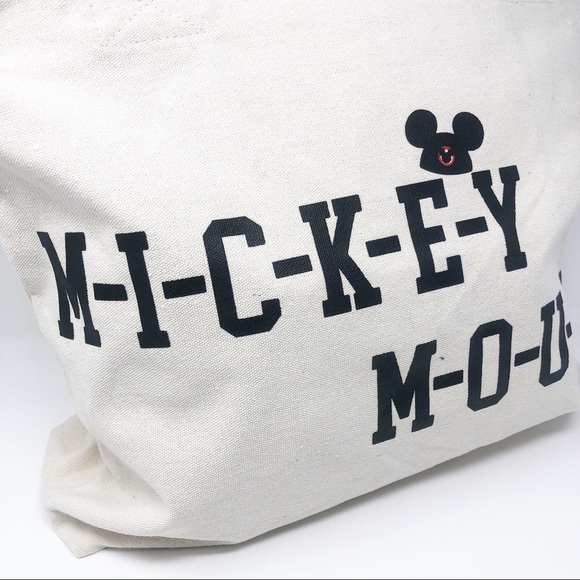 Disney | Bags | Disney Mickey Mouse Club Canvas Patch Tote Bag | Poshmark
